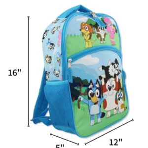 Bluey Kids 16 Inch School Backpack (One Size, Blue)