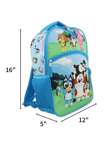 Bluey Kids 16 Inch School Backpack (One Size, Blue)