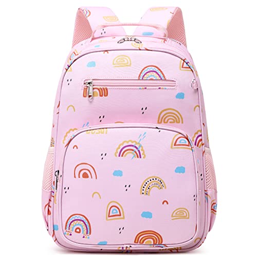 abshoo Rainbow Kids Backpack for School Girls Kindergarten Preschool Toddler Backpack (Rainbow)