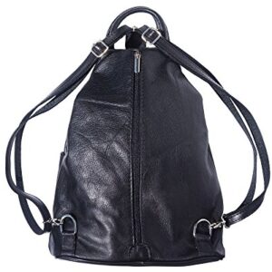 LaGaksta Submedium Leather Backpack Purse Black