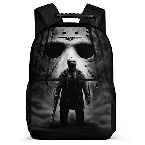 Halloween Horror Movies Backpack for Boys Girls Backpack Laptop Durable Waterproof Bookbag for Teens