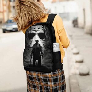 Halloween Horror Movies Backpack for Boys Girls Backpack Laptop Durable Waterproof Bookbag for Teens