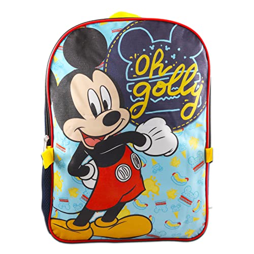 Disney Bundle Mickey Mouse Backpack and Lunch Box Set - Mickey Mouse Backpack for Boys 8-12 Bundle with Mickey Mouse Lunch Bag for Kids, mickey school supplies disney school backpack 0