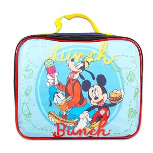 Disney Bundle Mickey Mouse Backpack and Lunch Box Set - Mickey Mouse Backpack for Boys 8-12 Bundle with Mickey Mouse Lunch Bag for Kids, mickey school supplies disney school backpack 0