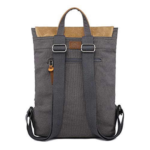 The Same Direction Hillside Backpack Leather and Canvas (Grey)