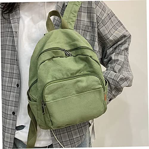 Travel Laptop Backpack, Backpack Womens Fashion Canvas Bag Solid Color Retro Small Backpack Female College School Bag for Teenage Girls Portable Handbag Rucksack| School Bag