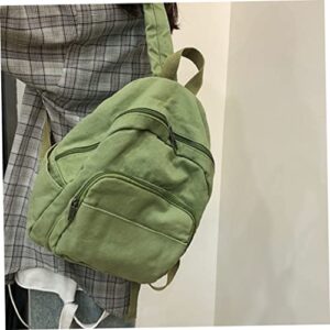 Travel Laptop Backpack, Backpack Womens Fashion Canvas Bag Solid Color Retro Small Backpack Female College School Bag for Teenage Girls Portable Handbag Rucksack| School Bag