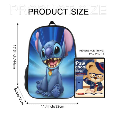 Cartoon Backpack 17 Inch Large Capacity Multifunction Backpack Boys And Girls Breathable Travel Backpack