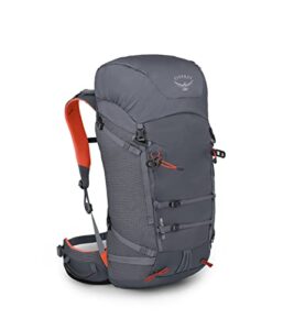 osprey mutant 38 climbing and mountaineering backpack, tungsten grey, medium/large