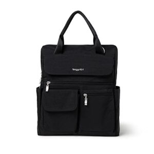 baggallini womens modern everywhere laptop backpack, black, one size us