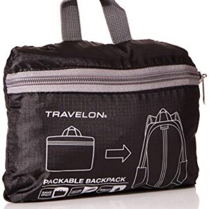 Travelon Packable Backpack, Black, One Size