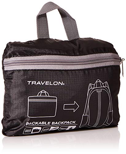 Travelon Packable Backpack, Black, One Size