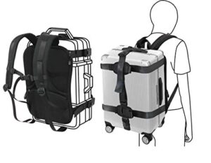 hardcase/carry on trolley luggage backpack conversion system adjustable strap