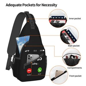 MANQINF Christian Jesus Sling Bag Crossbody Chest Daypack Fashion Jesus Cross Hiking Travel Backpack for Men Women