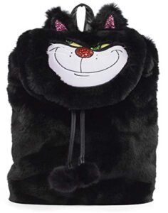 danielle nicole disney cinderella’s lucifer faux fur backpack one size