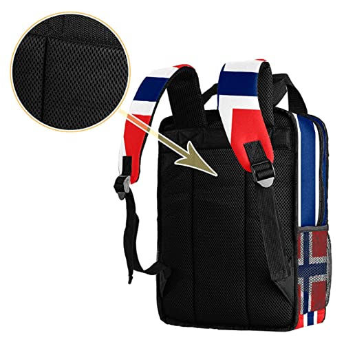 Travel Backpack,Carry On Backpack,flag of Norway,Hiking Backpack Outdoor Sports Rucksack Casual Daypack