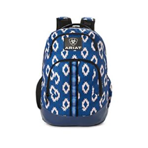 ARIAT Western Backpack Aztec Pattern Adjustable Straps Blue A460002427