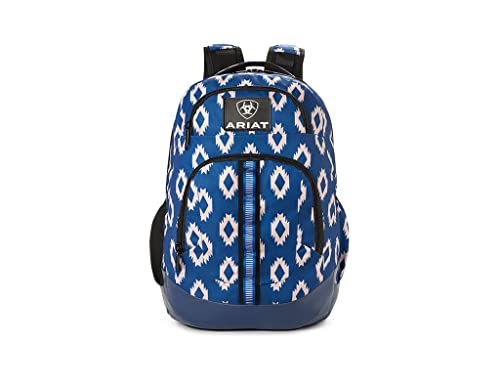 ARIAT Western Backpack Aztec Pattern Adjustable Straps Blue A460002427