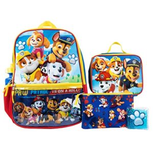 Paw Patrol Heroes Nickelodeon Cartoon 5-Piece Backpack accessories Set for boys