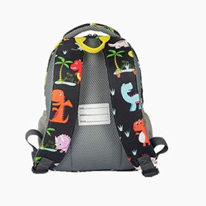 PAPAZAU Kids Toddler Backpack Cute Zoo Animal Dinosaur Unicorn Backpack for Preschool, Kindergarten Boys and Girls (Black)