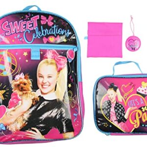 Nickelodeon Jojo Siwa Life's A Party Sweet Celebrations Graphic Backpack 5 PC Mega Set