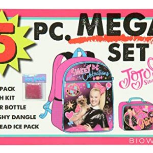 Nickelodeon Jojo Siwa Life's A Party Sweet Celebrations Graphic Backpack 5 PC Mega Set