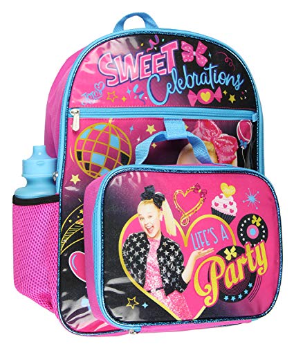 Nickelodeon Jojo Siwa Life's A Party Sweet Celebrations Graphic Backpack 5 PC Mega Set