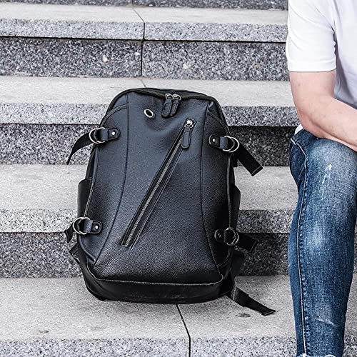 D-Studios Men’s Laptop Backpack in Synthetic Leather, Backpack for Men in Daily Uses like Work, Travel, College and School