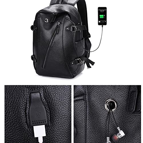 D-Studios Men’s Laptop Backpack in Synthetic Leather, Backpack for Men in Daily Uses like Work, Travel, College and School