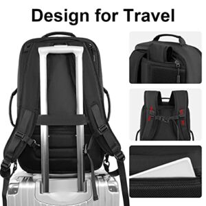 Lightweight Travel Backpack for Men, Flight Approved Carry on Backpack for Shoes Organized, Water Resistant Convertible Suitcase 45L Casual Weekender Backpack, Gift for Traveler Hiking Sport Gym