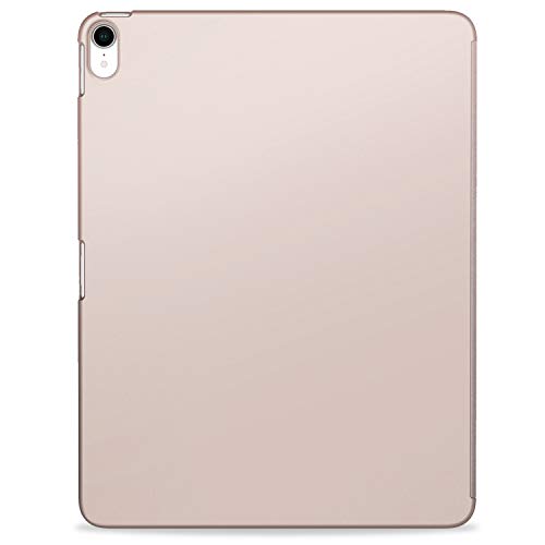 KHOMO iPad Pro 12.9 Inch Case 3rd Generation (Released 2018) - Dual Rose Gold Super Slim Cover with Rubberized Back and Smart Feature