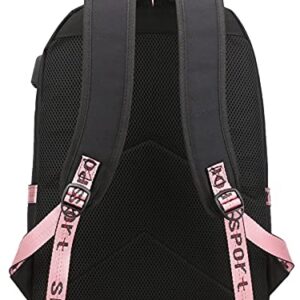 ISaikoy Anime Toilet Bound Hanako kun Backpack Satchel Bookbag Daypack School Bag Laptop Shoulder Bag, Black, Medium (Isaisia0612-a1)