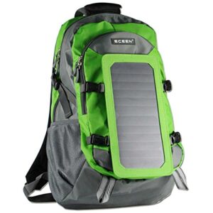 solar charger backpack with 7 watts solar panel for smart cell phones survival gear