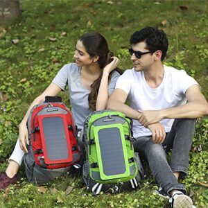 Solar Charger Backpack with 7 Watts Solar Panel for Smart Cell Phones Survival Gear