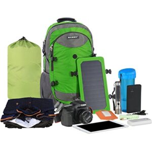 Solar Charger Backpack with 7 Watts Solar Panel for Smart Cell Phones Survival Gear