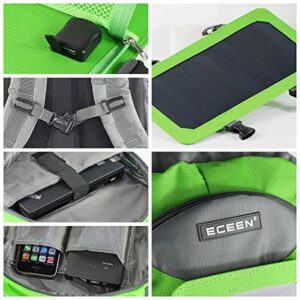 Solar Charger Backpack with 7 Watts Solar Panel for Smart Cell Phones Survival Gear