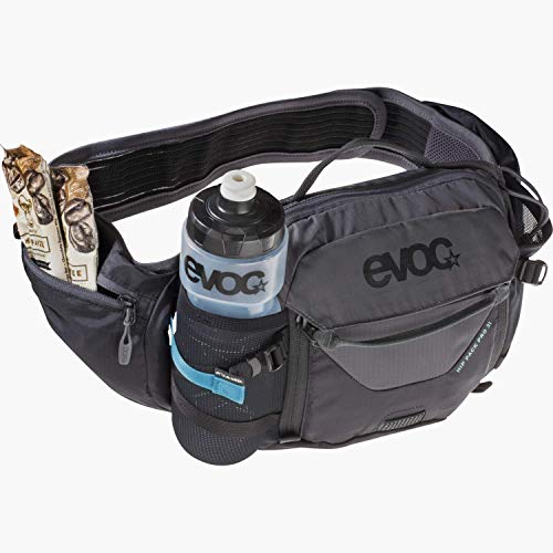 Evoc, Hip Pack Pro, Hydration Bag, Volume: 3L, Bladder: Not inlcuded, Black/Carbon Grey