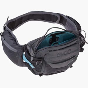 Evoc, Hip Pack Pro, Hydration Bag, Volume: 3L, Bladder: Not inlcuded, Black/Carbon Grey