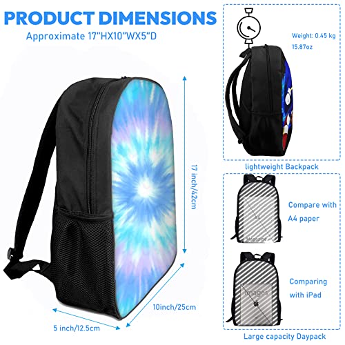 Cartoon Game Backpack 3D Printing Bookbag Unisex Anime Travel Backpack 17 Inch Large Laptop Backpack 5