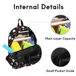 Lightweight Baseball Laptop Backpack Bookbag for Teens Boys Girls, Large Capacity Backpack Daypack Office Travel