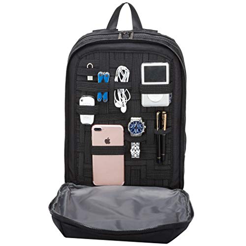 Cocoon MCP3425BK Buena Vista 16" Slim Backpack with Built-in Grid-IT! Accessory Organizer (Black)