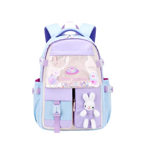 Kawaii Backpack for School Girls Bunny Backpack Kids Casual Bookbag Cute Outdoor Daypack