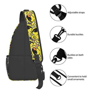 FBCAL Cute Duck Sling Backpack Multipurpose Chest Bag Hiking Travel Daypack Crossbody Shoulder Bag Outdoor Unisex