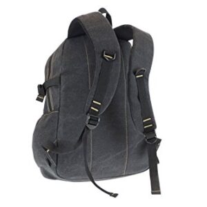 Black Backpack For Women Black Bookbag Book Bag Casual Daypack Backpacks Canvas Backpack Small Gym Backpack All Black Backpack Backpack Lightweight Basic Backpack Black Backpack (bk)