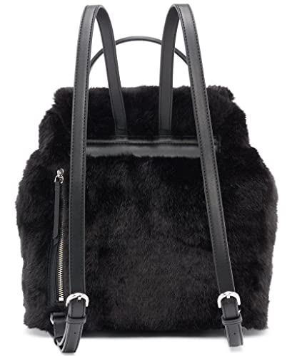 Calvin Klein Women's Leilani Micro Pebble Backpack, Deep Black, One Size