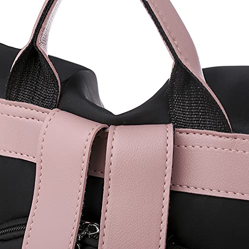 School Backpack for Women Men, College High School Bag for Boys Girls Shoulder BagTravel Backpack Laptop Backpack Fashion Women Oxford Cloth Hit Color Backpacks Travel Anti-theft Knapsacks, Blue, Black, Green, Watermelon, Pink, large 41*30*12cm