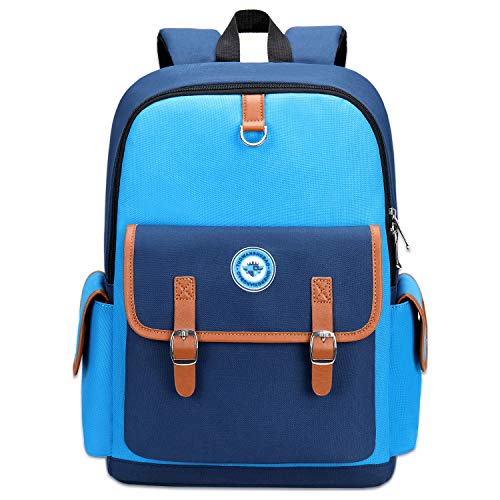 Kids Backpack Children Bookbag Preschool Kindergarten Elementary School Bag for Girls Boys(14182 small blue)