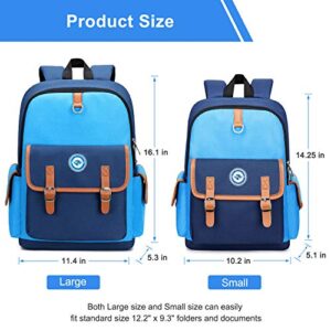 Kids Backpack Children Bookbag Preschool Kindergarten Elementary School Bag for Girls Boys(14182 small blue)