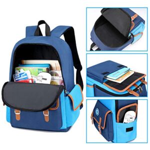 Kids Backpack Children Bookbag Preschool Kindergarten Elementary School Bag for Girls Boys(14182 small blue)