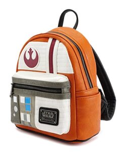 loungefly women’s star wars rebel pilot cosplay double strap shoulder bag purse